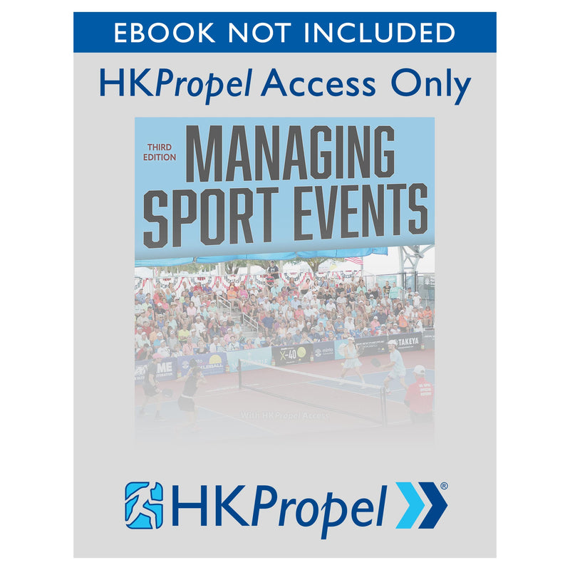 Managing Sport Events 3rd Edition HKPropel Access – Human Kinetics